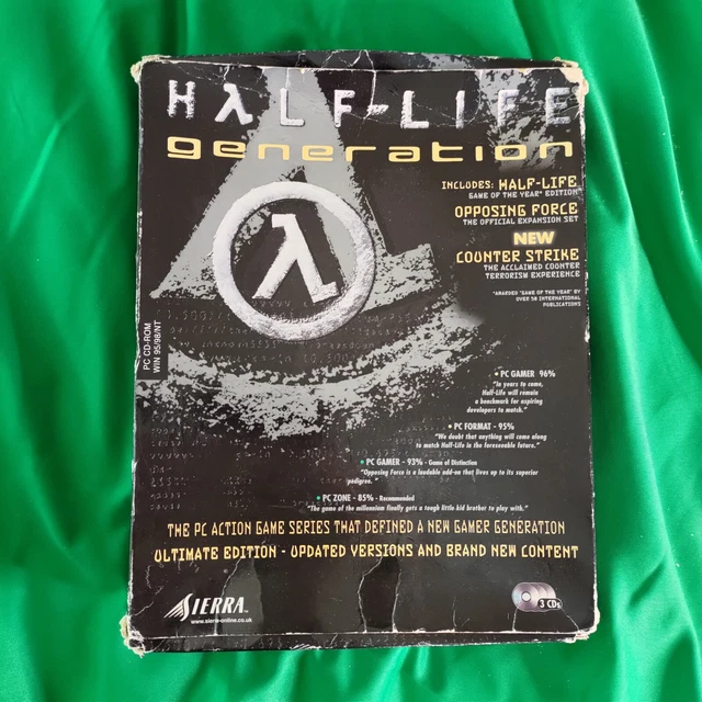HALF-LIFE GENERATION PC Game Big Box 2000 Valve Software GOTY ...