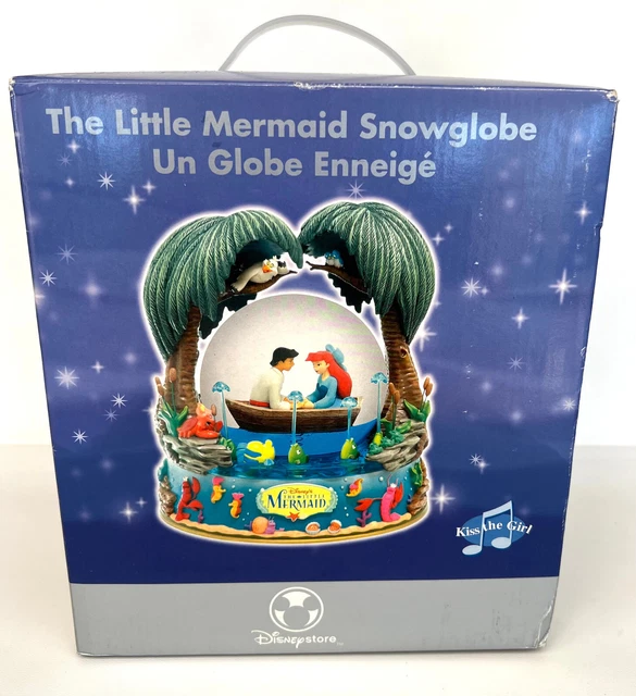 RARE NEW IN Box The Little Mermaid Snow Globe, Disney, Kiss The Girl ...