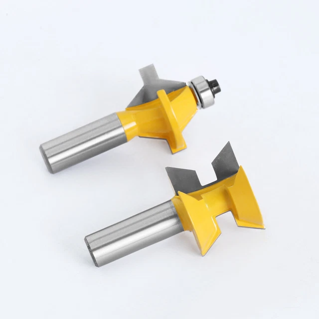EDGE BANDING TONGUE & Groove Router Bit 1/2" 12mm Shank Set Tongue ...