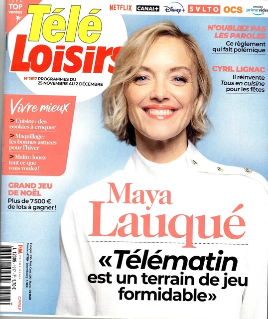 TELE LOISIRS N° 1917 Maya Lauque Telematin ... EUR 1,00 - PicClick FR