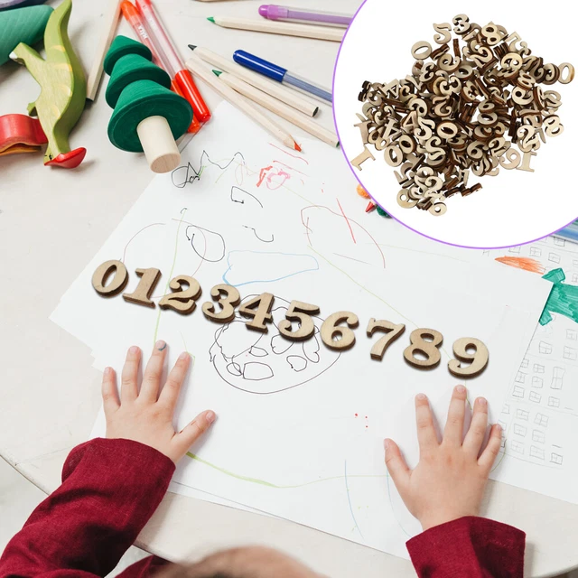 DECORATIVE WOODEN NUMBERS Unpainted Wooden Numbers Wooden Number Toys ...