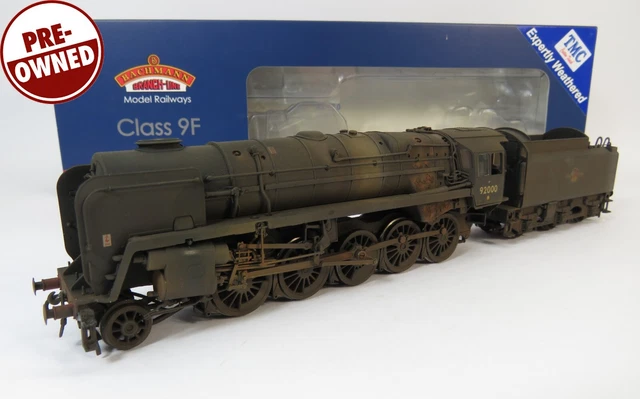OO GAUGE BACHMANN 32-859Z BR Cl 9F 92000 BR Black Loco TMC Weathered ...