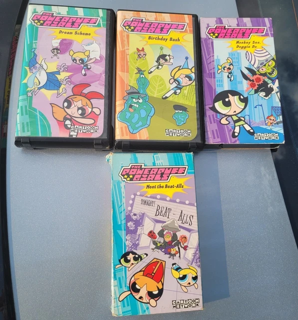 4 VINTAGE POWERPUFF Girls (VHS Clamshell And Sleeve Lot 1999) £25.55 ...