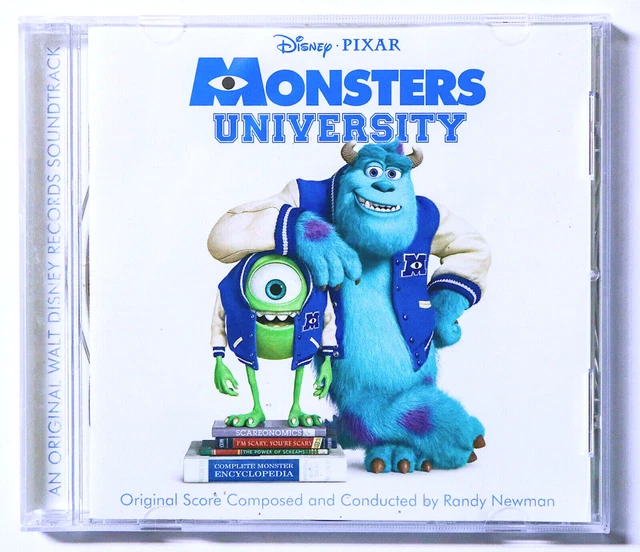 MONSTERS UNIVERSITY ORIGINAL Movie Score CD RANDY NEWMAN Walt Disney ...