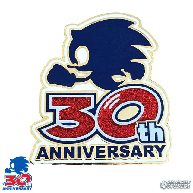 LIMITED EDITION SONIC the Hedgehog 30th Anniversary Pin £11.29 ...