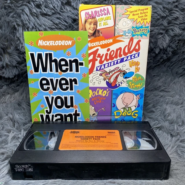 NICKELODEON FRIENDS VARIETY Pack VHS 1994 Doug Rugrats Clarissa Ren ...