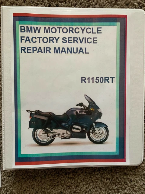 BMW R1150RT MOTORCYCLE repair workshop service manual binder EUR 32,51 ...