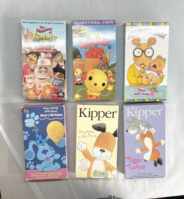 VHS LOT KIDS Shows PBS Nick Jr Disney Playhouse Kipper Arthur Blues ...