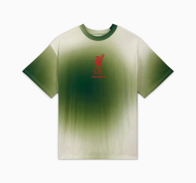 LIVERPOOL FC LFC x Converse Away Kit T-Shirt Green - Size XL NEW £45.00 ...
