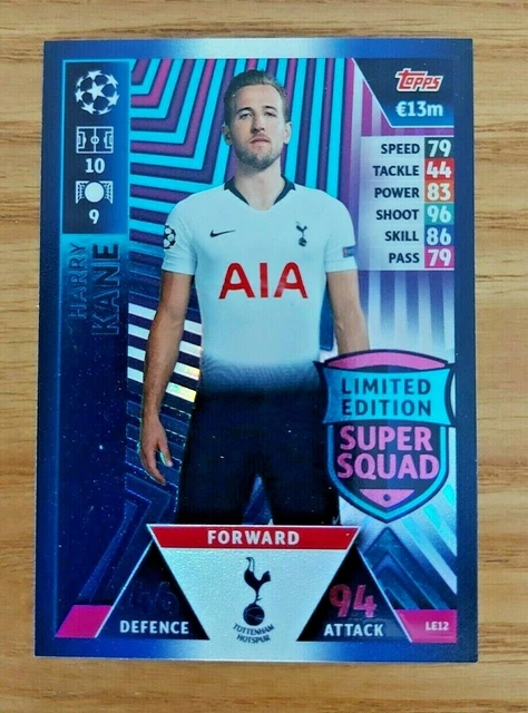 TOPPS MATCH ATTAX 18/19 Champions League Harry Kane Limited Edition ...