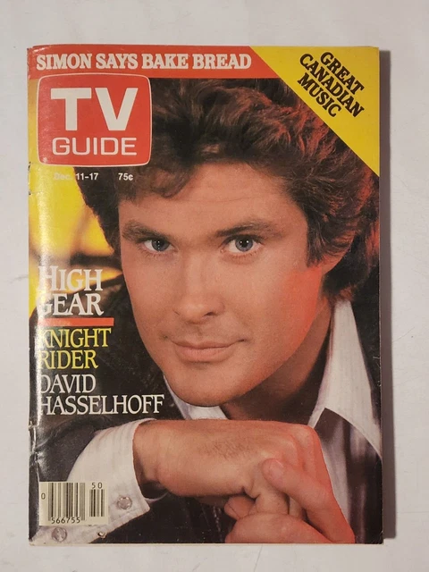TV GUIDE MAGAZINE Dec 11-17 1982 David Hasselhoff Knight Rider Western ...