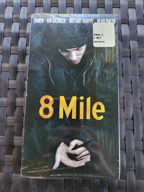 NEW 8 MILE VHS Video Tape Movie Eminem FACTORY SEALED w/blue Watermarks ...