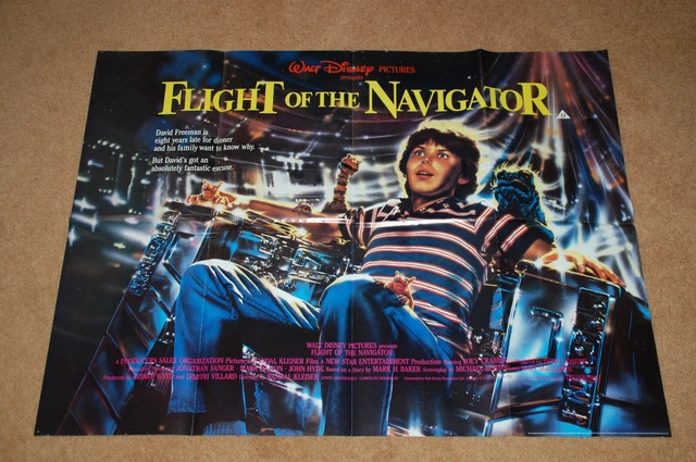 DISNEY'S FLIGHT OF The Navigator (1986) - Rare Orig. Uk Quad Poster - Fine Cond. £40.00 ...