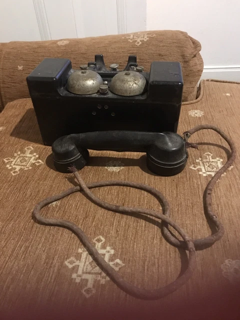 Ww2 Army Soldier Field Communication Bakelite Telephone F Mark Ii Tmc £