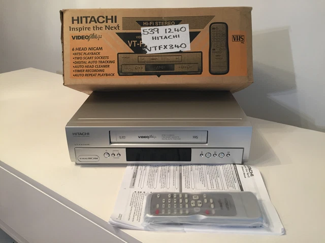 UNUSED NEW OLD STOCK Hitachi VT-FX340E VCR VHS Video Player - Tested ...