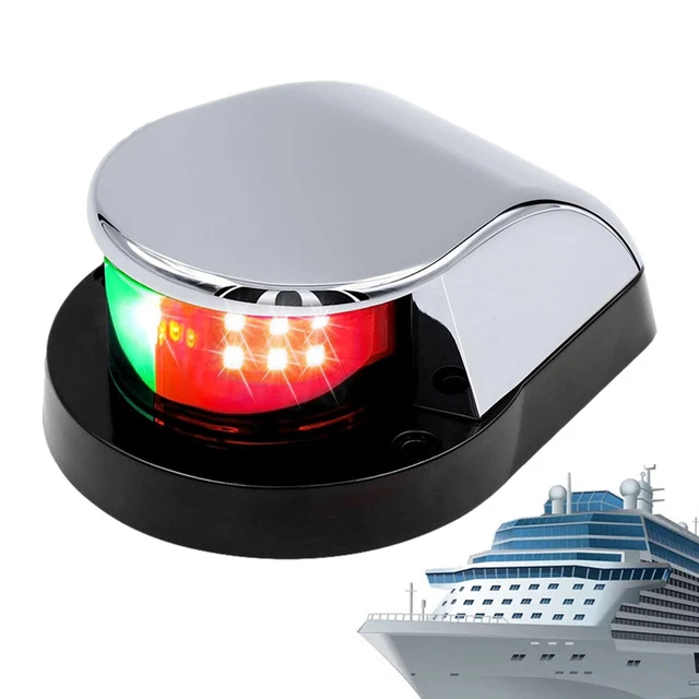 BOAT NAVIGATION LIGHTS Red&Green LED Marine Navigation Light Boat Bow ...