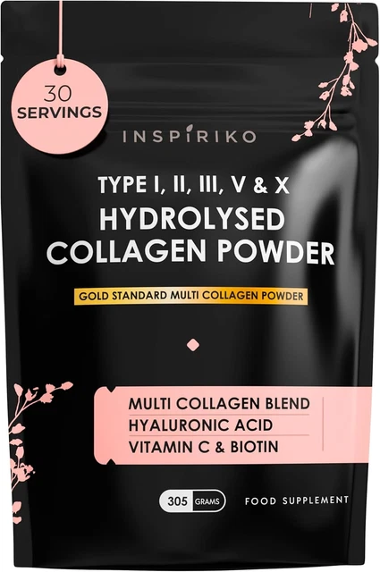 MULTI COLLAGEN POWDER for Women - 10,000Mg Type I, II, III, V & X ...