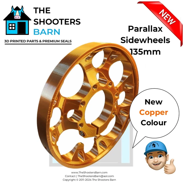PARALLAX SCOPE SIDEWHEELS 130Mm To Fit Big Nikko, Sightron S1 With 42Mm ...