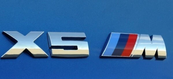 ORIGINAL BMW X5 M Emblem 51148057980 Chrome Hecklappe Schriftzug Logo ...