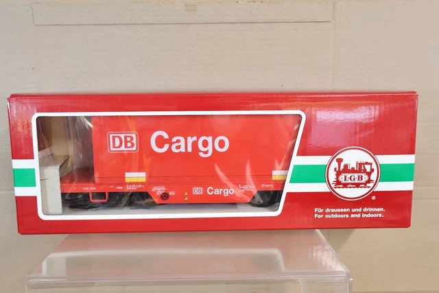 LGB 40960 G Échelle DB Cargo Plat Wagon Avec Conteneur Charge Mint ...