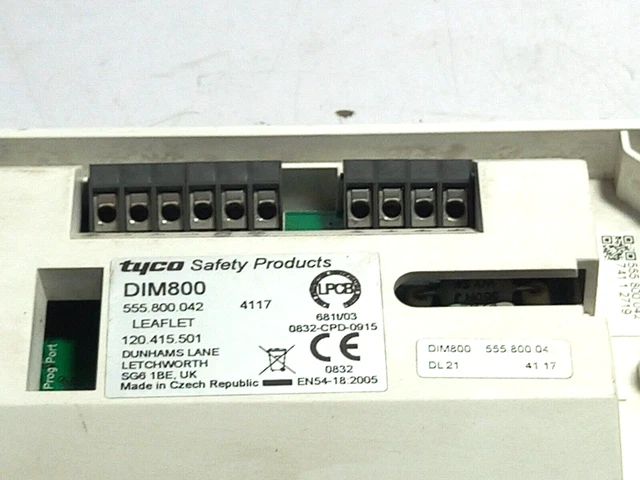 TYCO DIM800 ADRESSABLE Détecteur Entrée Module 555.800.042 120.415.501 ...