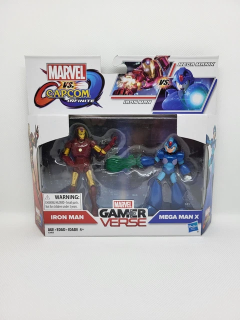 BRAND NEW MARVEL Vs. Capcom Infinite Iron Man + Mega Man X Figures ...