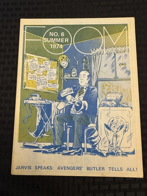 1974 SUMMER FOOM Magazine Issue #6 Avengers Butler Jarvis Interview ...