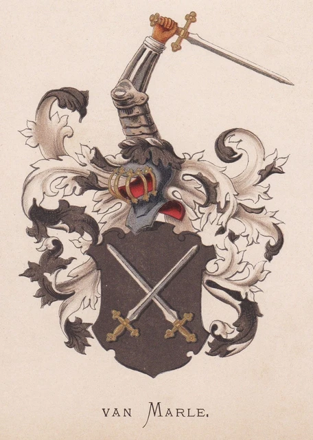 VAN MARLE WAPEN Armoiries Coat De Arms Blason Nederland Heraldry ...