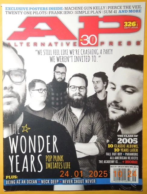 WONDER YEARS AP alternative press PIERCE THE VEIL simple plan PARAMORE ...