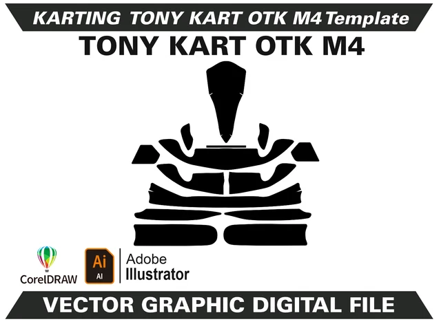 KARTING TONY KART OTK M4 Templates Vector Format AI EPS CDR K29 EUR 25 ...