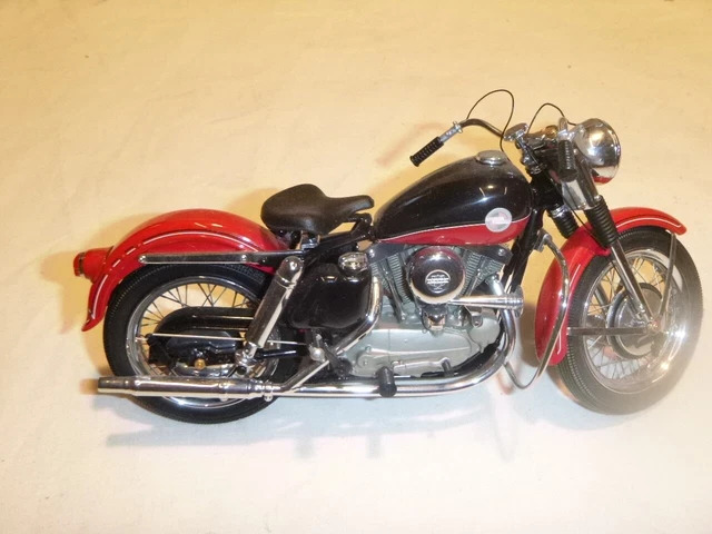 A FRANKLIN MINT scale model of a Harley Davidson XL sportser motorbike ...