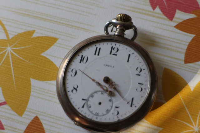 POCKET WATCH OMEGA Grand Prix 1900 Paris Gousset Silver 0.800 EUR 130 ...