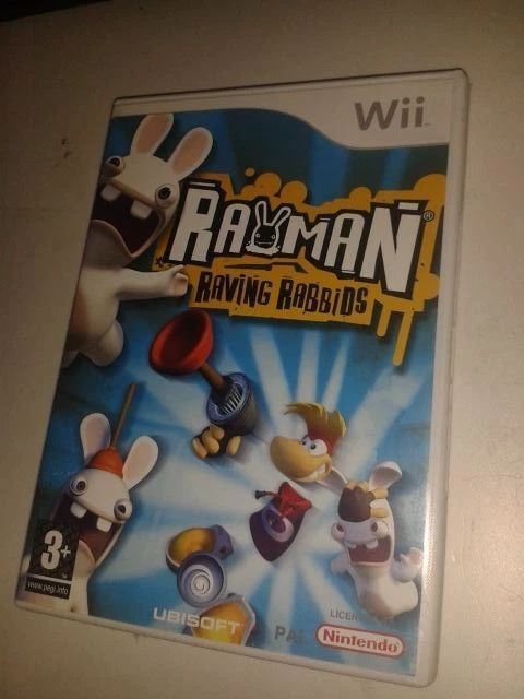 * NINTENDO WII + Wii U Game * RAYMAN RAVING RABBIDS * £1.99 - PicClick UK