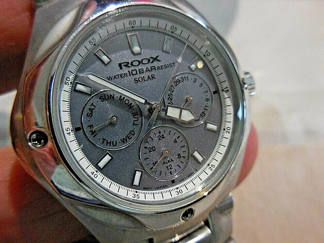 RARE MONTRE ALBA Roox Solar A Multi Fonctions,Bonne Conservation ...