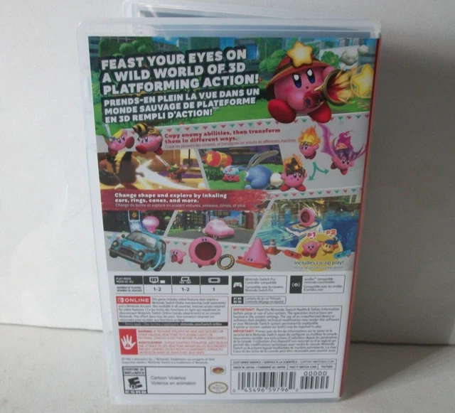 KIRBY FORGOTTEN LAND Case Only NO GAME Nintendo Switch Empty Box Art ...