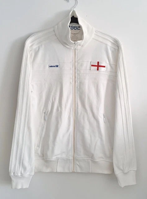 RARE ADIDAS ENGLAND World Cup 1982 Track Jacket M Retro Vintage Best 3 ...