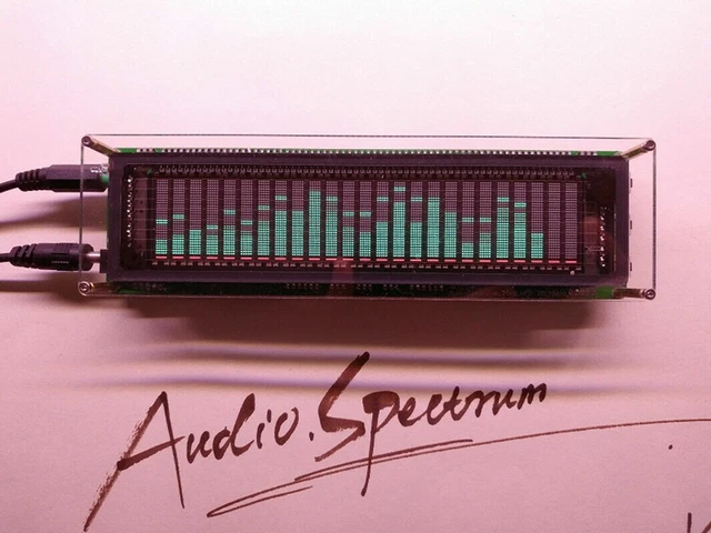 AK2515 AUDIO SPECTRUM Analyzer VFD Sound Level Meter VU Meter Screen ...