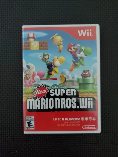 NEW SUPER MARIO Bros. Wii (Nintendo Wii, 2009) White Case Factory Sealed £52.50 - PicClick UK