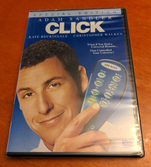 CLICK DVD ADAM Sandler Christopher Walken Kate Beckinsale Sean Astin $8 ...