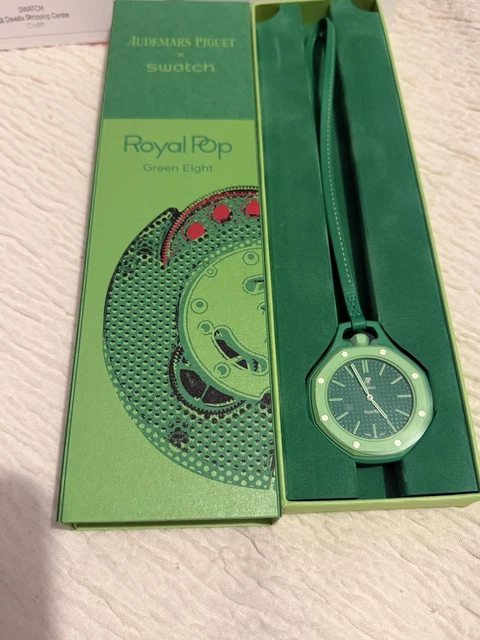 SWATCH X AUDEMARS Piguet Royal Pop Green Eight 36mm Watch £583.00 ...