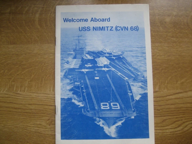 US NAVY USS Nimitz Aircraft Carrier Visitor's Booklet Dated 1978/79. £1 ...