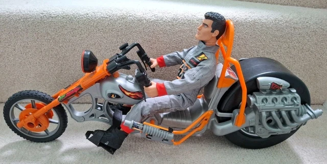ACTION MAN CHOPPER Motorcycle with Figure by Hasbro circa 1999 ...
