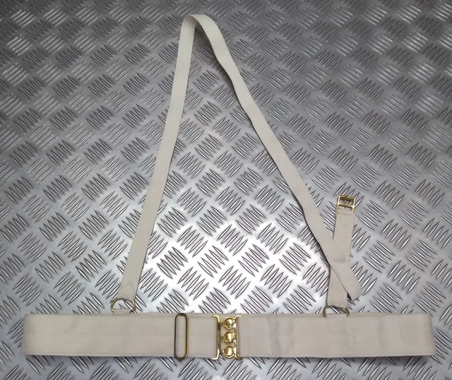 RAF SWORD BELT Ceremonial Canvas Off White British Royal Air Force ...