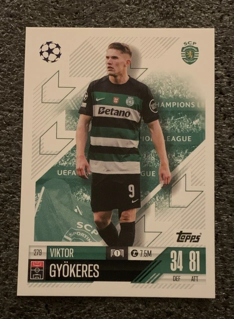 MATCH ATTAX 2024 2025 24 25 Viktor Gyokeres Sporting £0.99 - PicClick UK