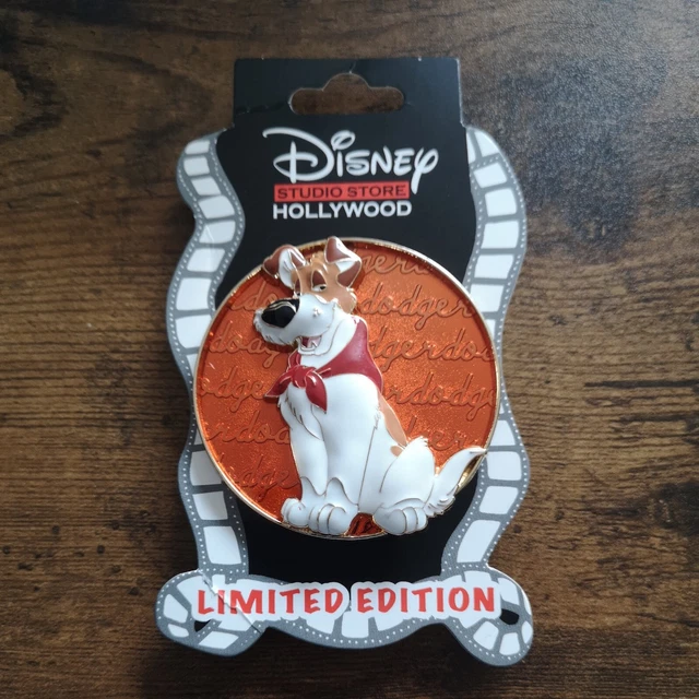 DISNEY DODGER CURSIVE Cutie LE400 Pin DSF DSSH Oliver & Company Dog ...