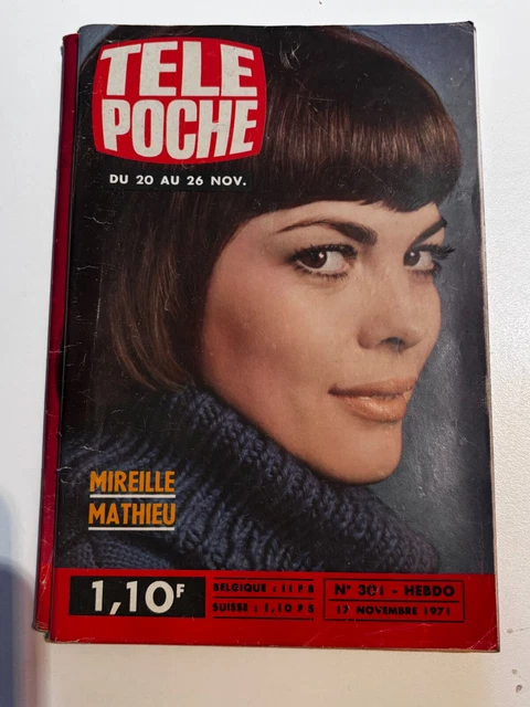 TELE POCHE N° 301 Mireille Mathieu 1971 EUR 6,00 - PicClick FR