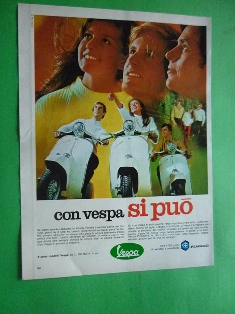 PIAGGIO VESPA PUBLICITÉ 1 Page 1968 D'Origine Vintage Si Peut ' EUR 23 ... PIAGGIO VESPA PUBLICITÉ 1 Page 1968 D'Origine Vintage Si Peut ' EUR 23 ...