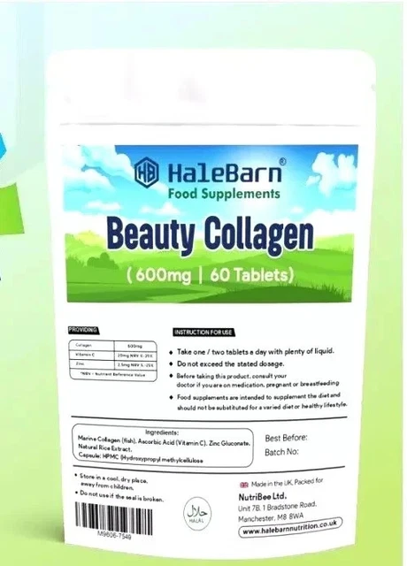 365 BEAUTY COLLAGEN Tablets 400mg Hydrolysed Marine Type 1 Strength ...