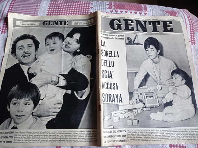 GENTE 2 DEL 1964 Rita Hayworth Sandra Milo Renata Tebaldi Tony Renis ...