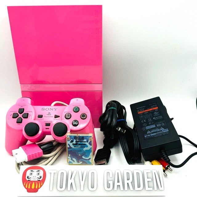 SONY PLAYSTATION2 PS2 Slim Console Pink Color Controller SCPH-77000 ...